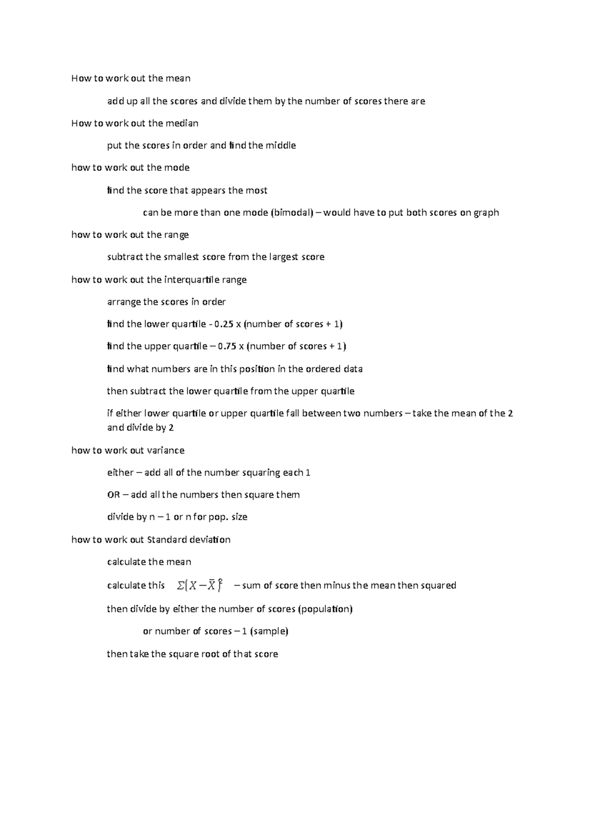 How To Work Out Descriptive Stats How To Work Out The Mean Add Up All how-to-work-out-descriptive-stats-how-to-work-out-the-mean-add-up-all