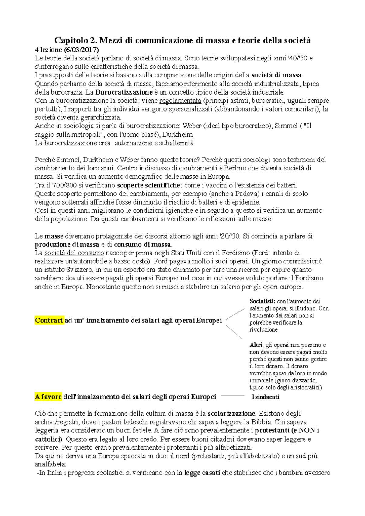 Capitolo 2 - Mezzi di comunicazione di massa e teorie della società ...