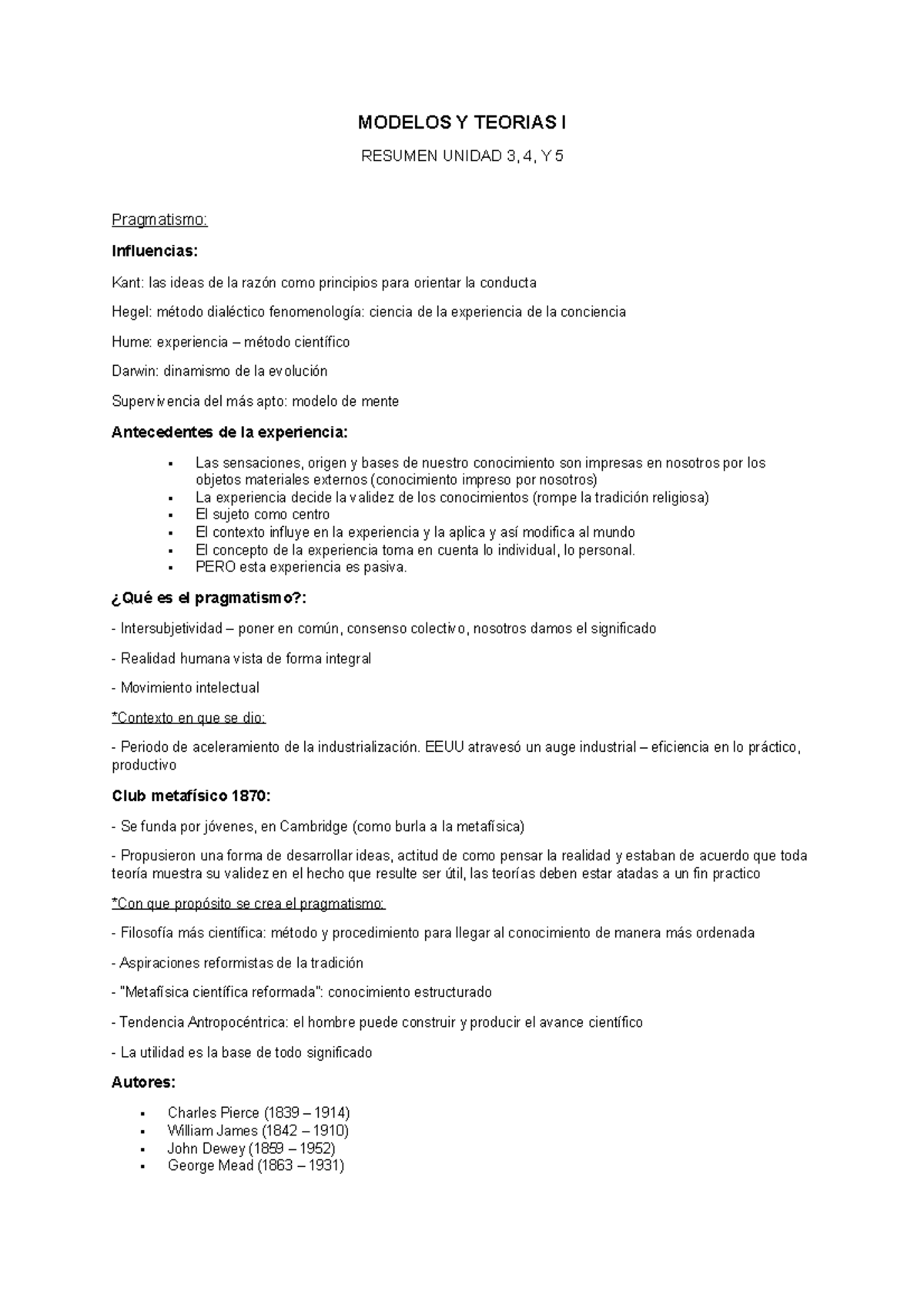 Resumen Modelos Y Teorias l 3, 4, 5 - MODELOS Y TEORIAS l RESUMEN ...