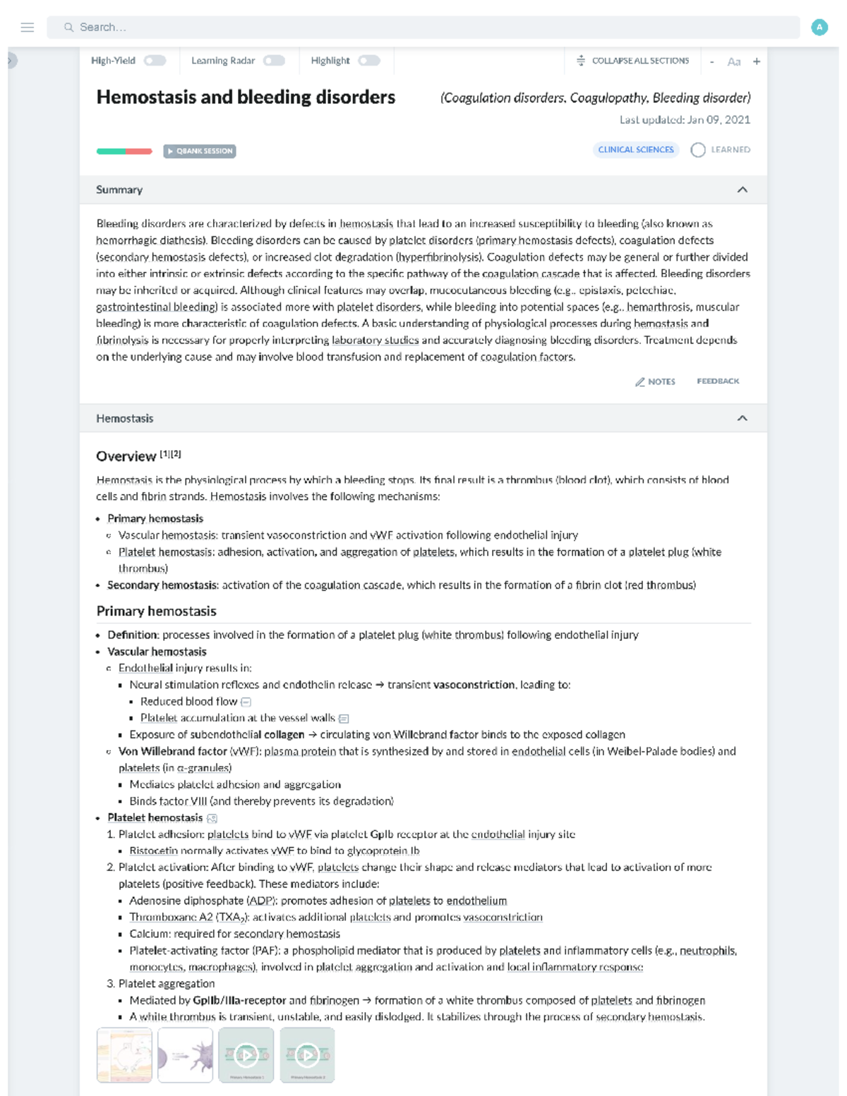 Hemostasis and bleeding disorders - Hematology - Studocu