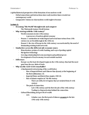 Globalization 1 unit 2 study guide - Globalization final study guide ...