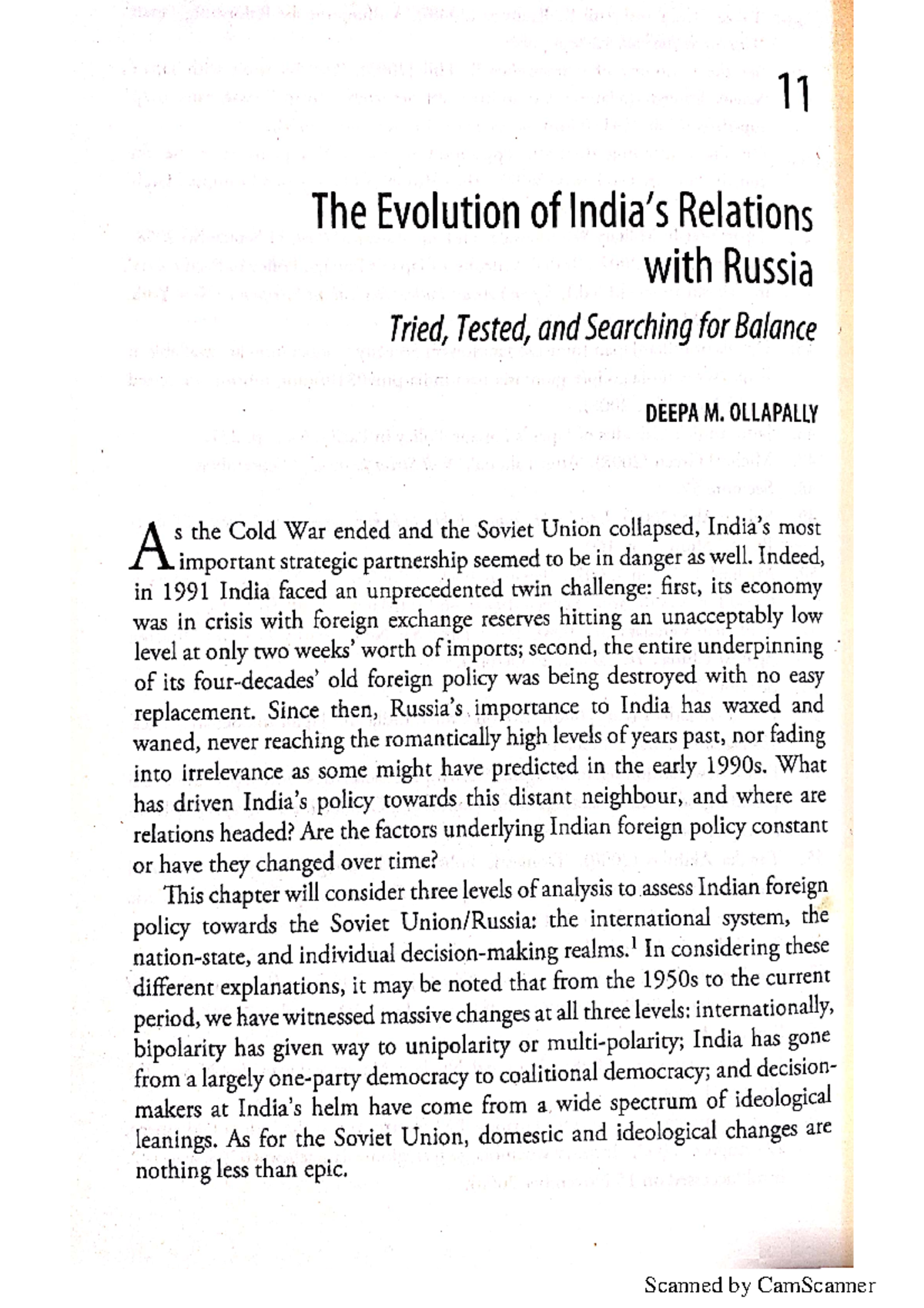 India's relation with russia - DSC B2 - Studocu