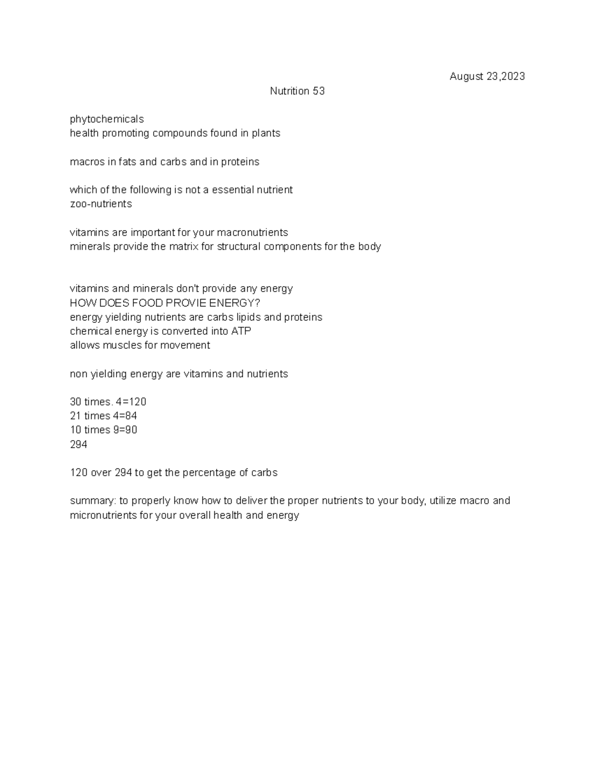 NTR 53 - Intro to the nutrition world and introduction on macro ...