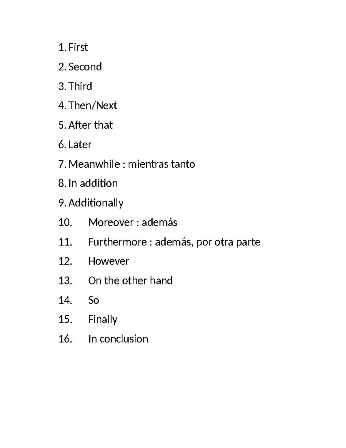 Daily routine - First Second Third Then/Next After that Later Meanwhile ...