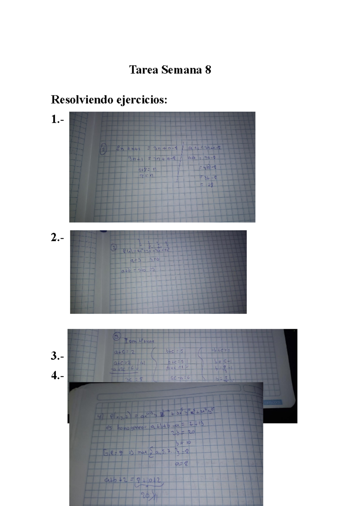 Tarea Semana 8 - sip - Dpsc historia y personal social - Tarea Semana 8 Resolviendo ejercicios ...