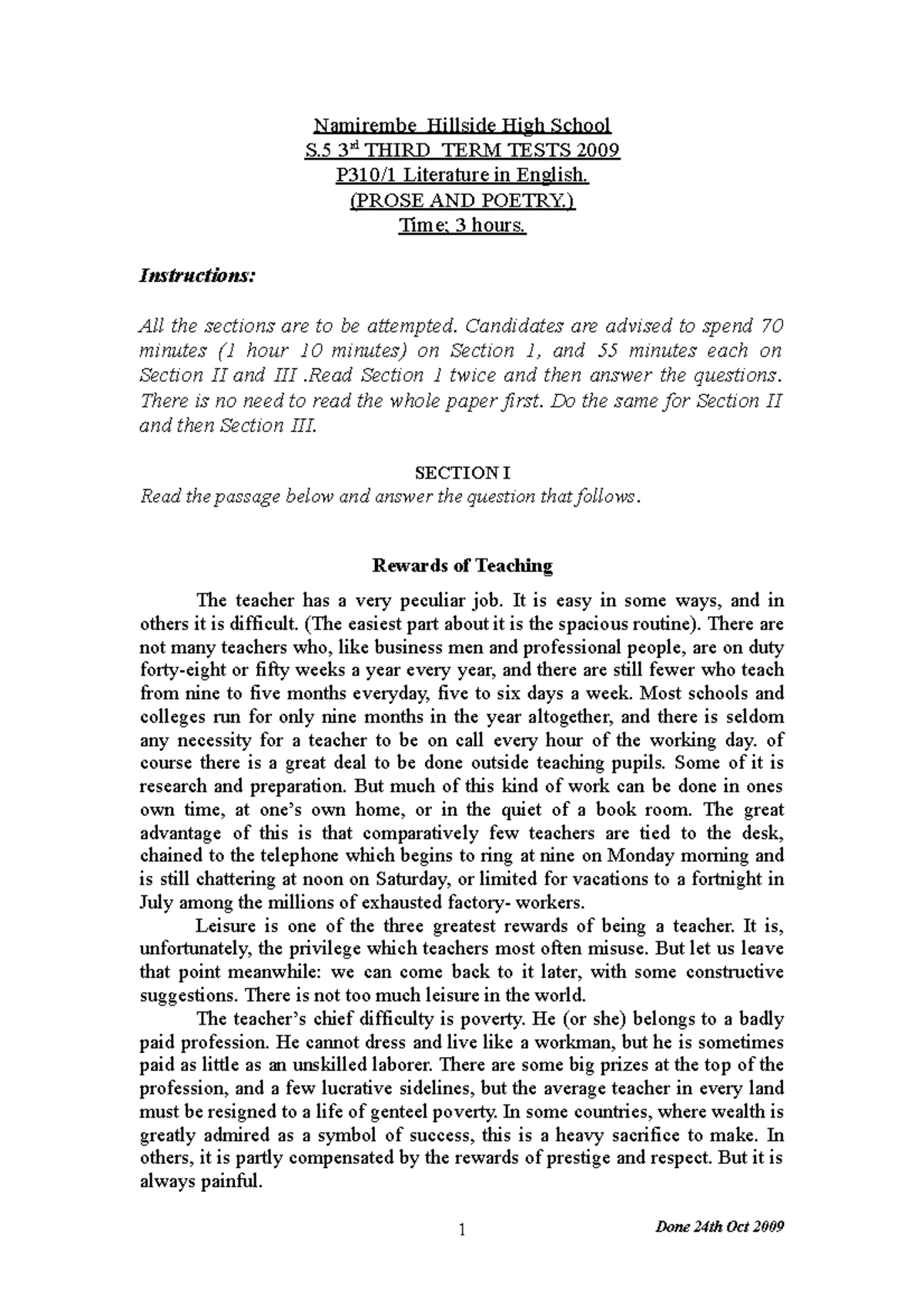 Beauty Industry - This is course reading material - Namirembe Hillside ...