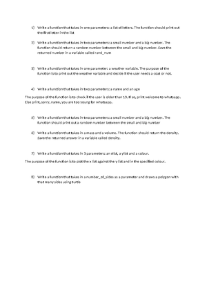 End of year 8 test revision - End of year 8 test revision Next week you ...