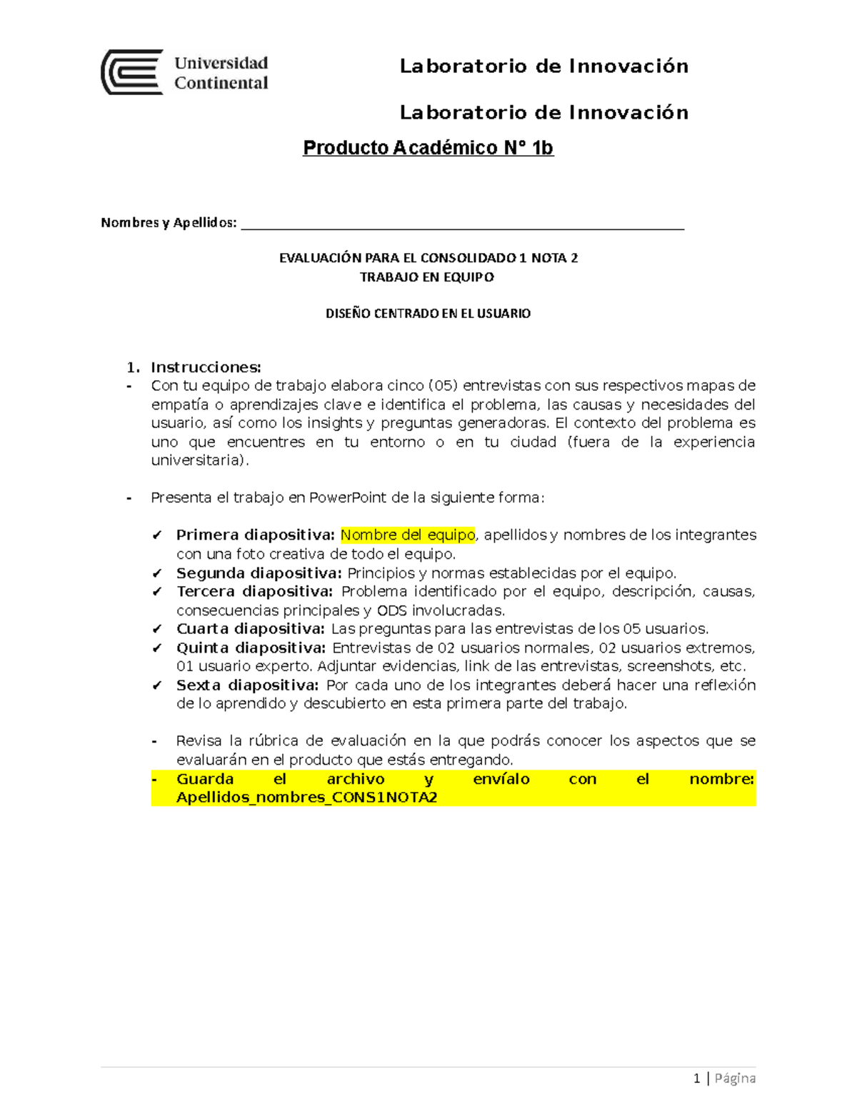 PA1b CONS1 NOTA2 rev (7) - Producto Académico N° 1b Nombres y Apellidos ...