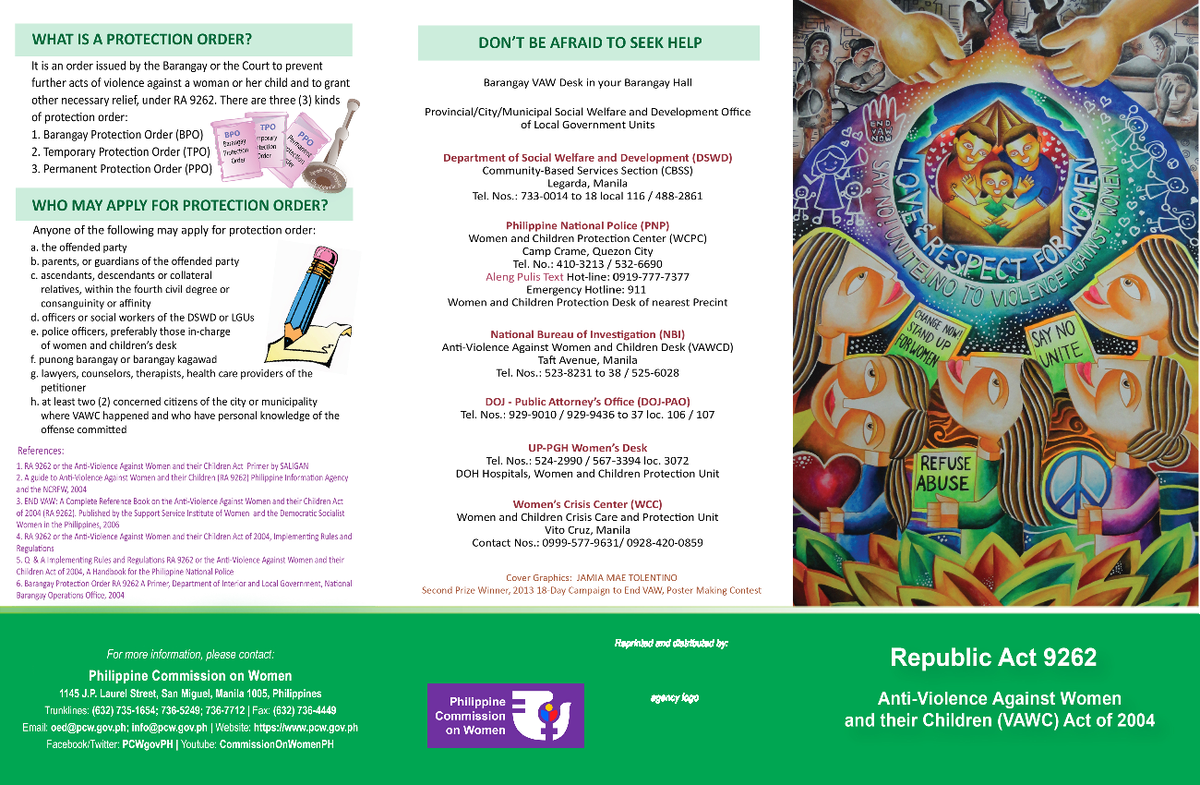 RA9262 Summary - Republic Act 9262 Anti-Violence Against Women and ...