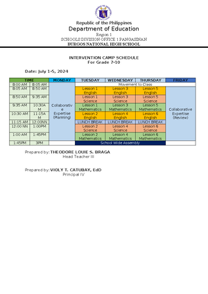 COT-ONF- Matatag - CLASSROOM OBSERVATION TOOL MATATAG Curriculum ...