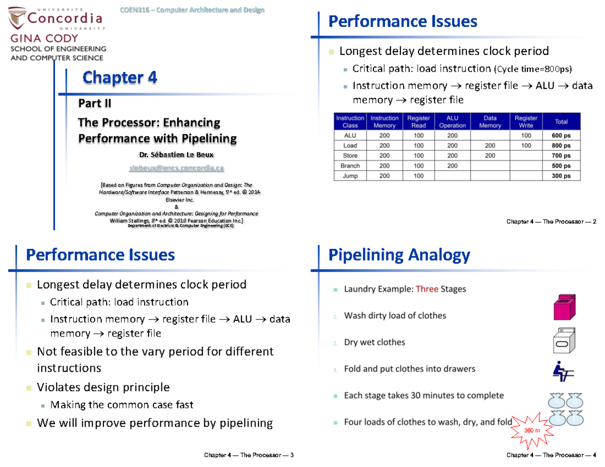Lec08 - COMPUTER ORGANIZATION AND DESIGN The Hardware/Software Interface Dr. Sébastien Le Beux ...