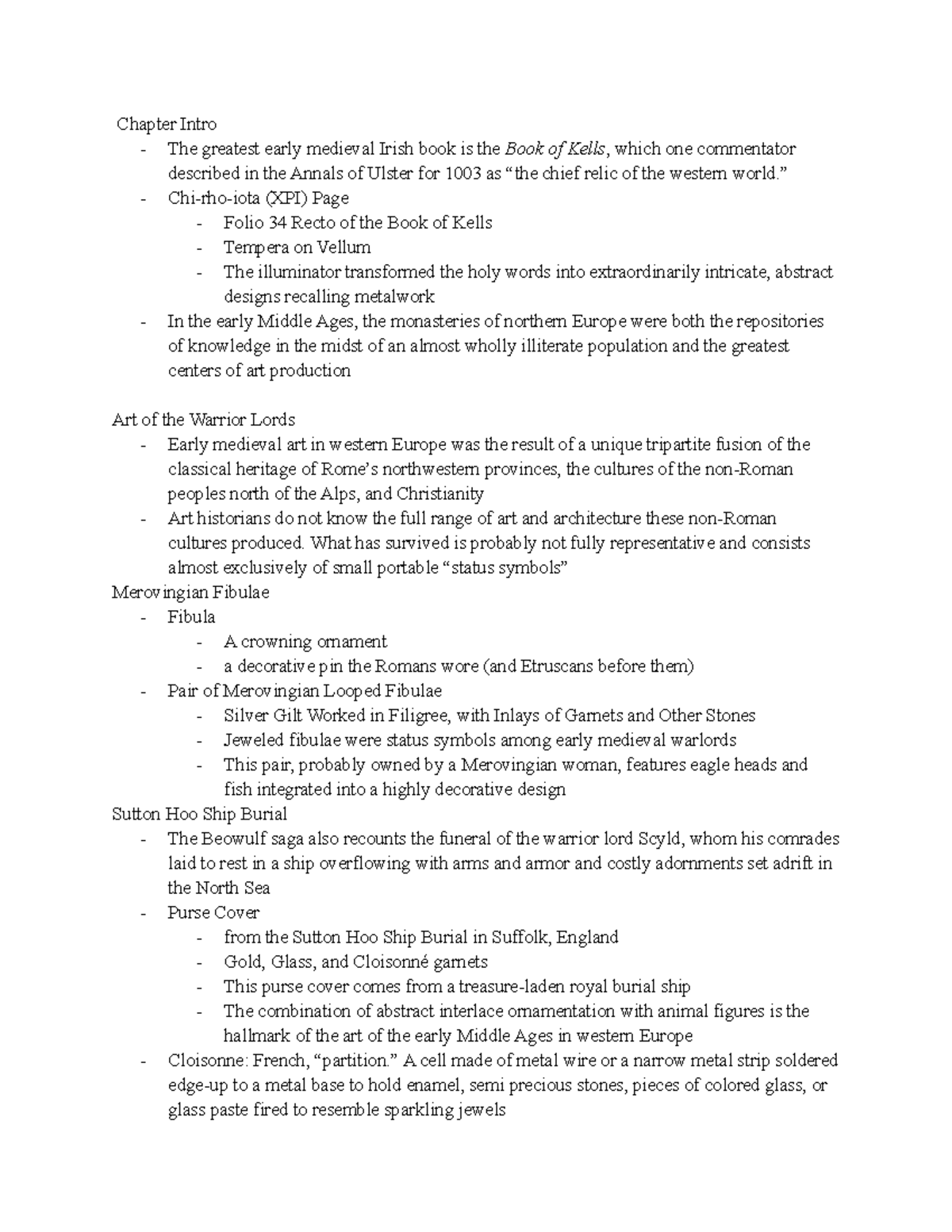 AP Art History Chapter 11 Notes - Chapter Intro - The greatest early ...