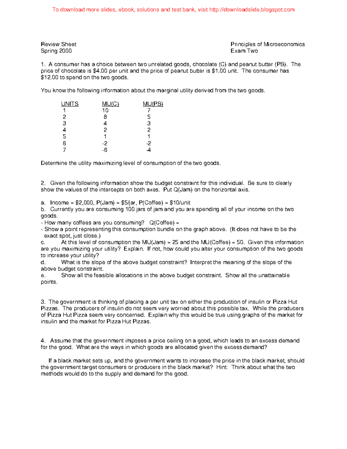 Solution Manual Principles of Micro Economics 3rd by Mankiw rev2-00 ...