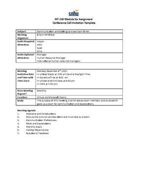INT 220 Module Three Assignment Template - INT 220 Module Three ...