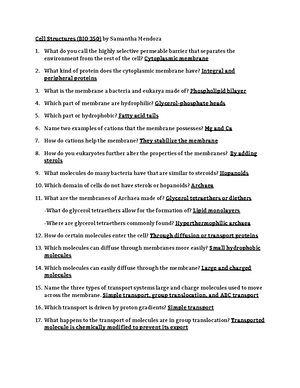 Chapter 04 Principles of Neural and Hormonal Communication - Membrane ...