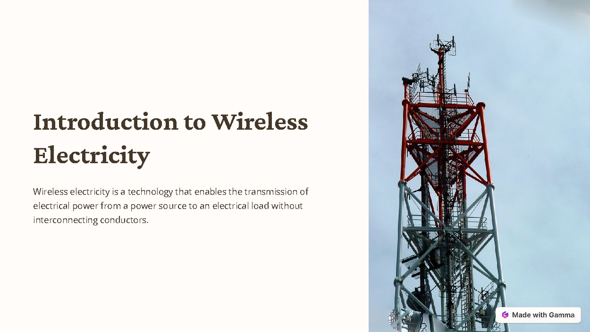 Introduction to Wireless Electricity - Introduction to Wireless ...