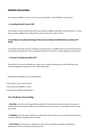 Financial-Statement-Analysis - BS in Accountancy - Studocu