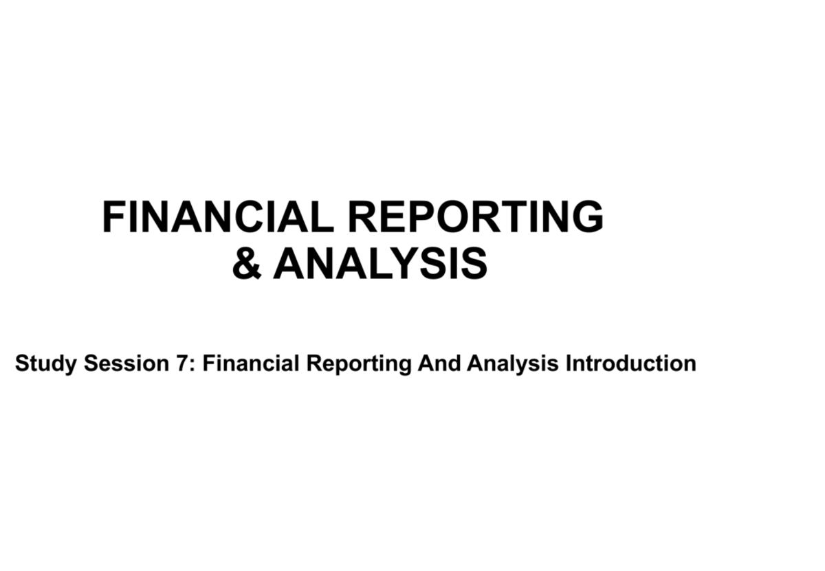 Company Financial Analysis - Reading 22: Financial Statement Analysis ...