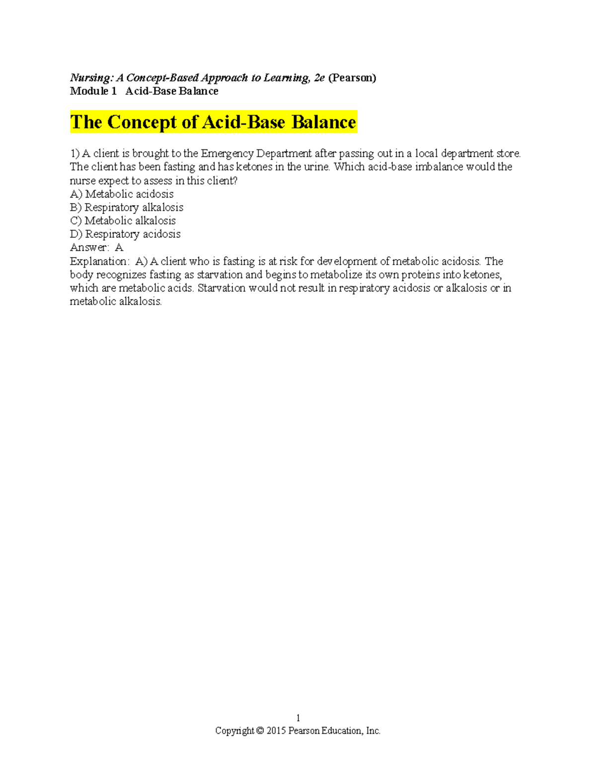 Module 1 Acid-Base Balance - Nursing: A Concept-Based Approach to ...