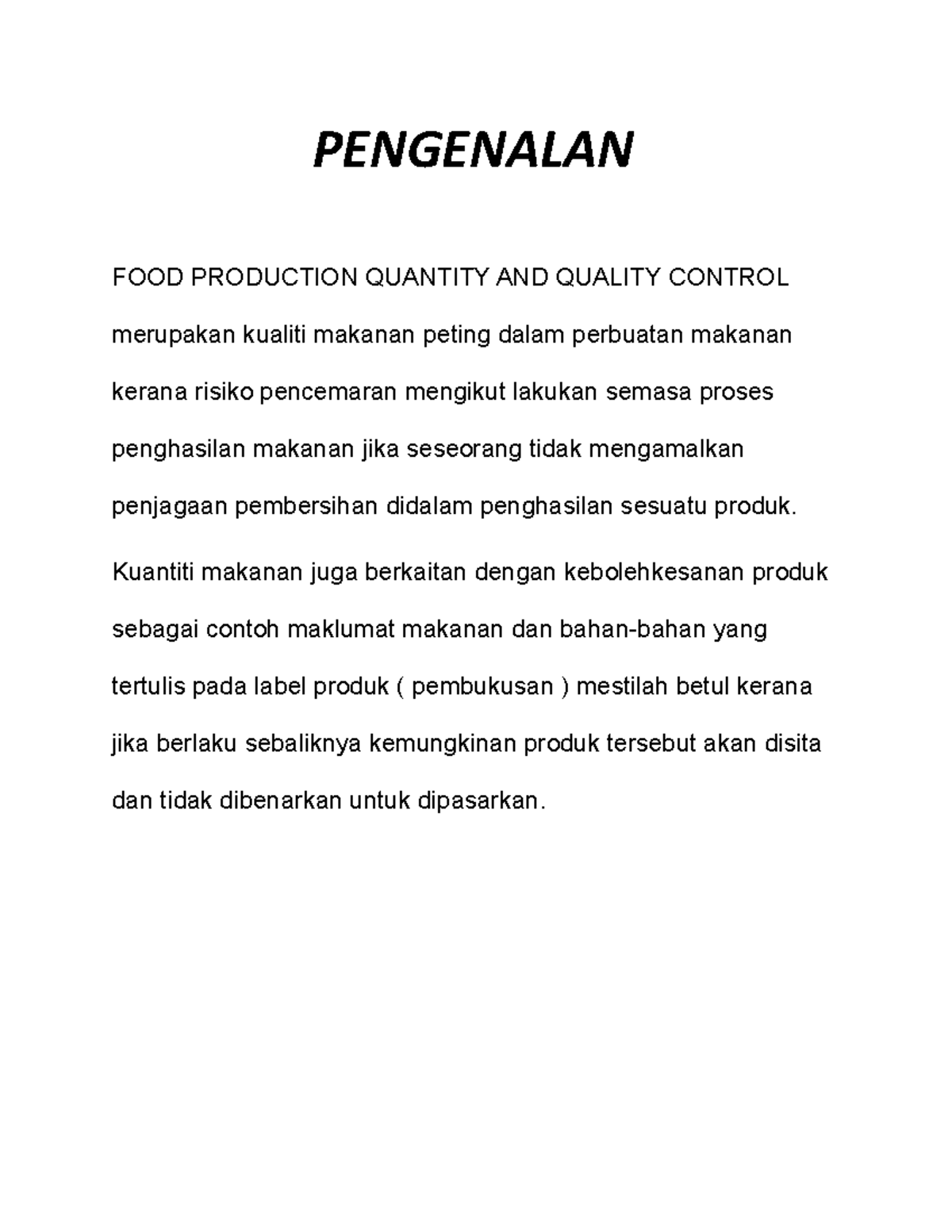 Report - ht-012-2012 - PENGENALAN FOOD PRODUCTION QUANTITY AND QUALITY ...