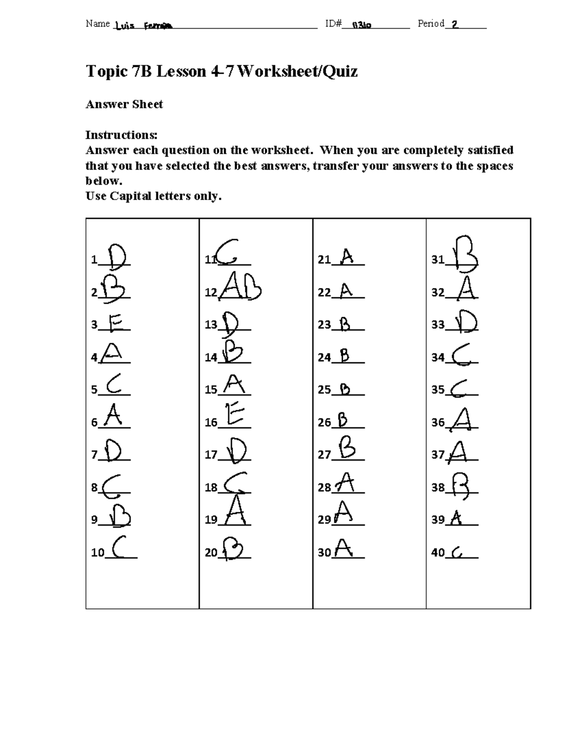 T7-B Lesson 4-7 Worksheet - Name ...