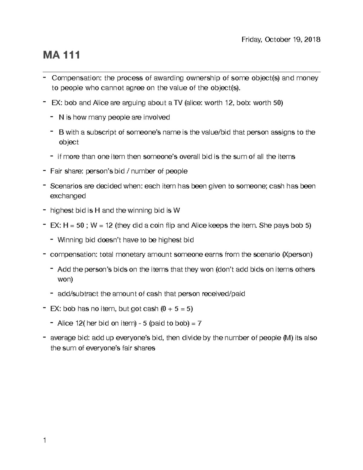 MA 111 Compensation PDF - MA 111 - Compensation: the process of ...