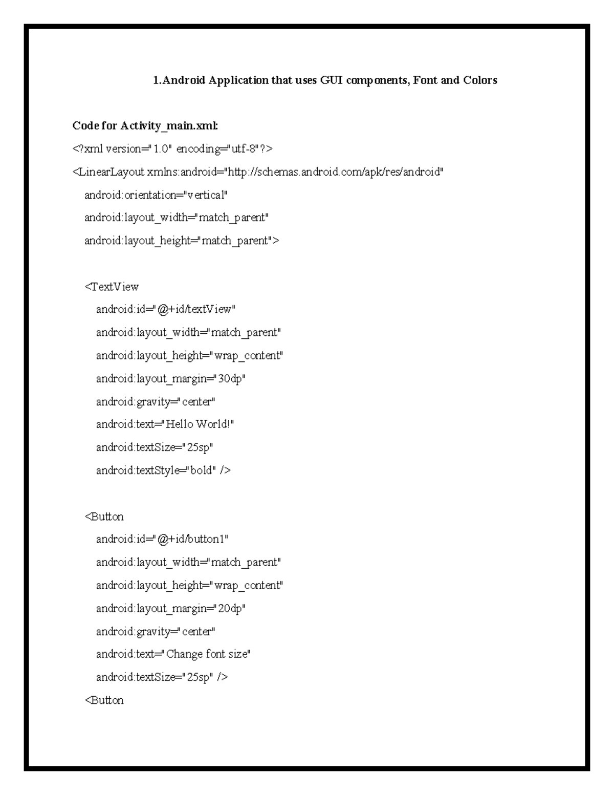 Mad Record - 1 Application that uses GUI components, Font and Colors ...