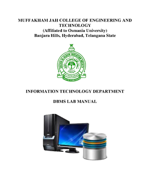 Lab-1 fp304 - Dbms lab - LAB 1 : FUNDAMENTALS OF DATABASE MANAGEMENT ...