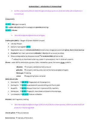 Pathology Exam Questions and Answers - Explain the role of each type ...
