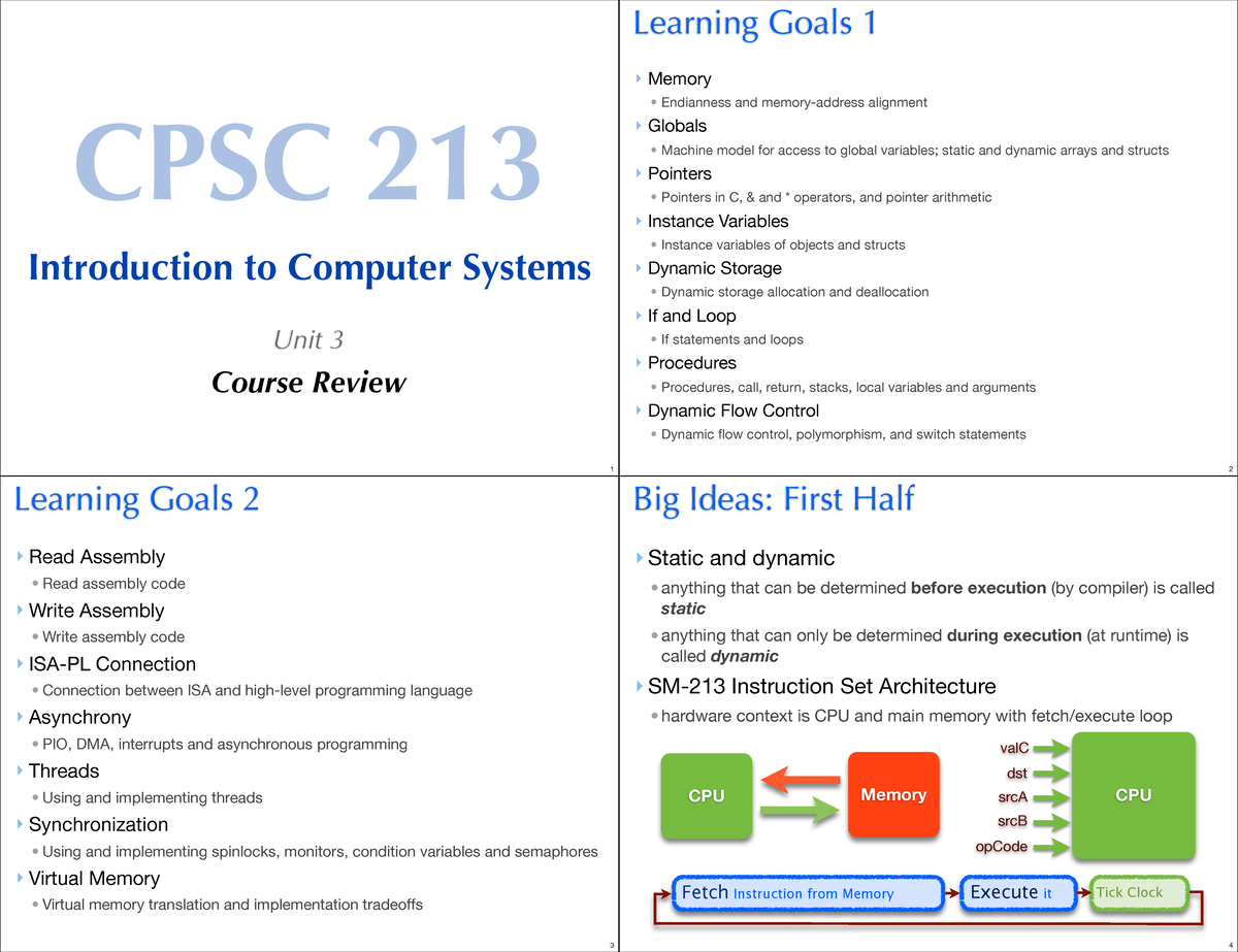 213 3 2x2 Notes For Cpsc 213 Cpsc 213 Introduction To Computer