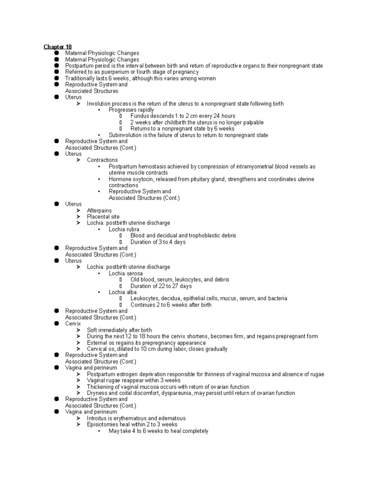 Chapter 18 - This is OB stuff - Chapter 18 Maternal Physiologic Changes Maternal Physiologic ...