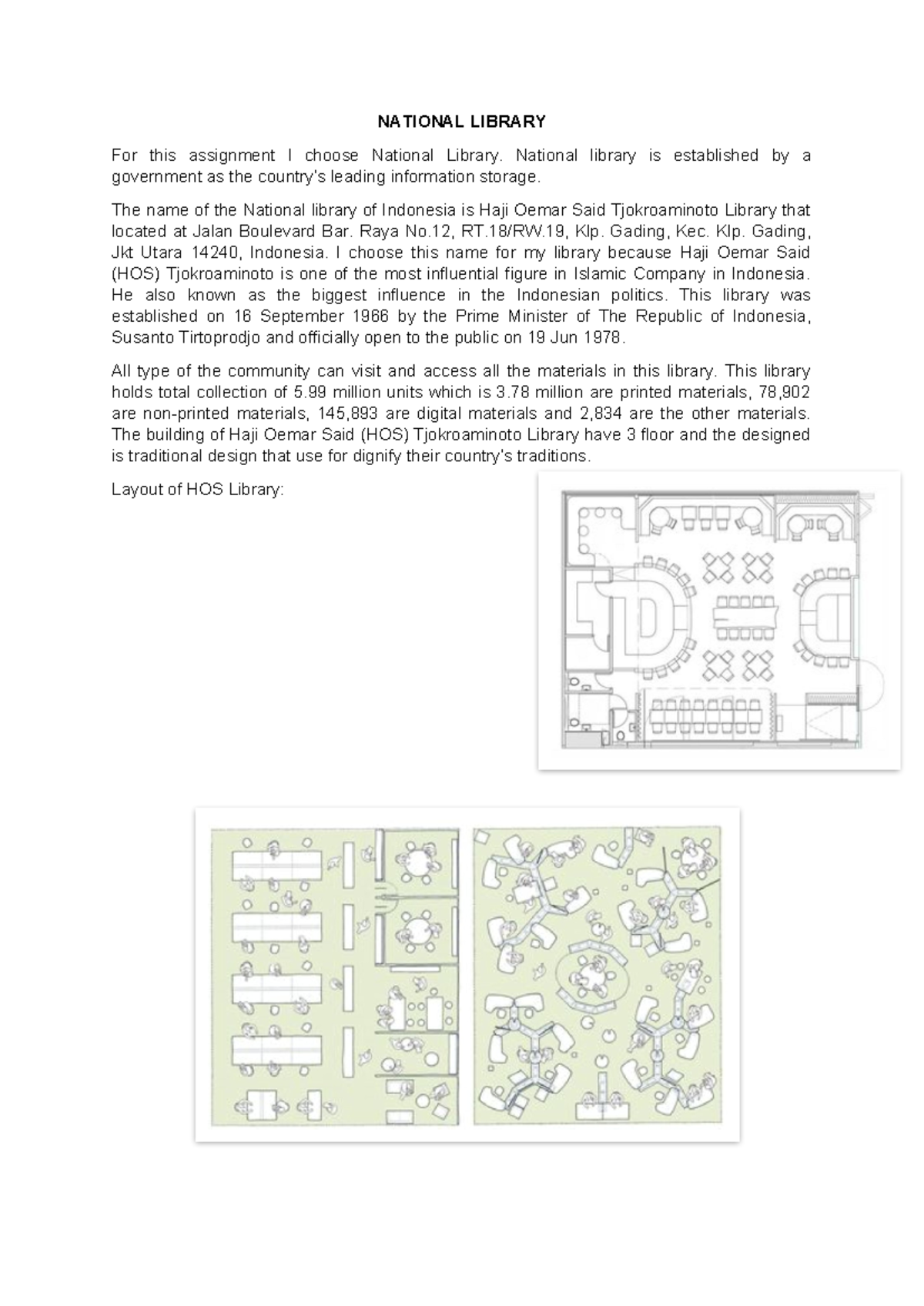 IML 152 - iml - NATIONAL LIBRARY For this assignment I choose National ...