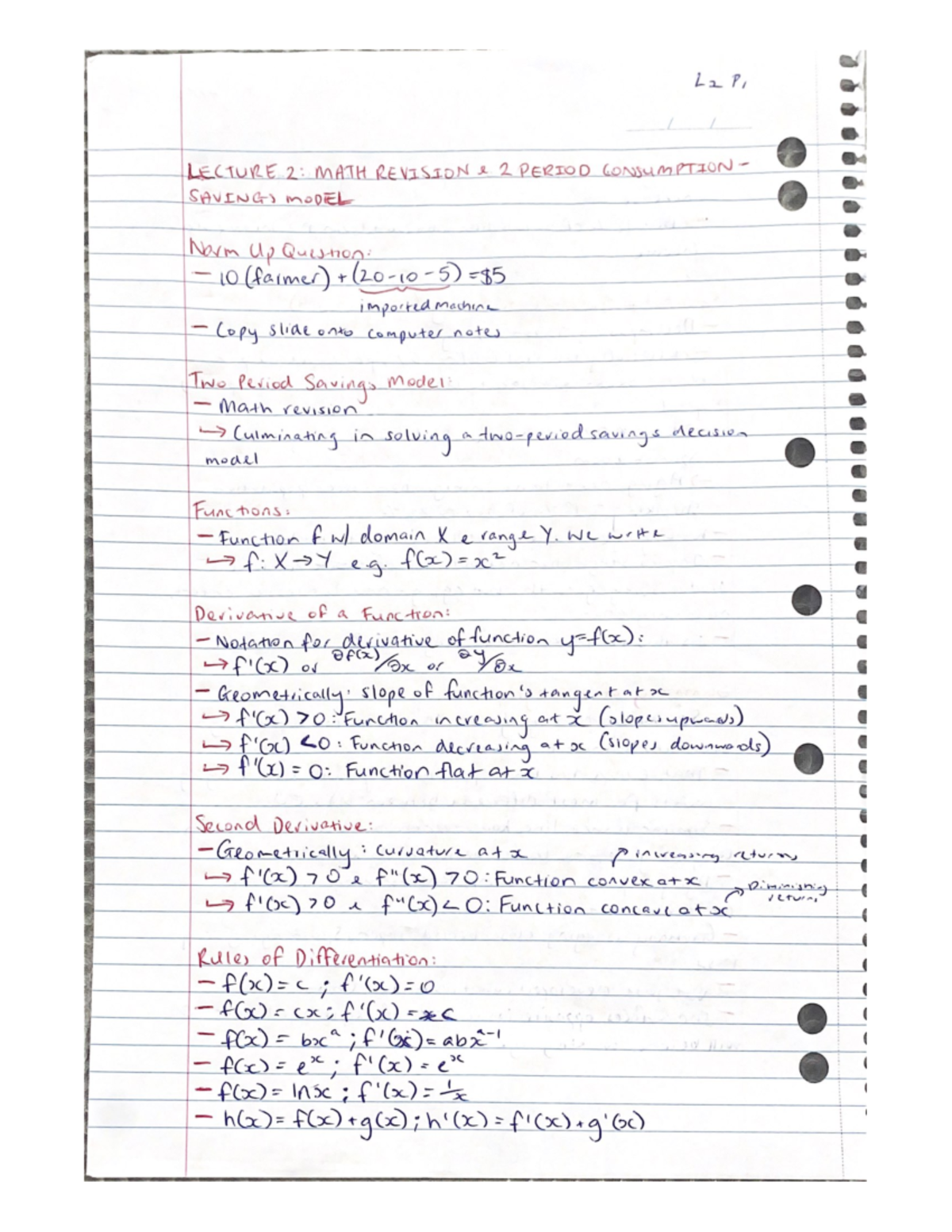 Lecture 2 - Maths Revision And 2 Period Consumption - Advanced ...
