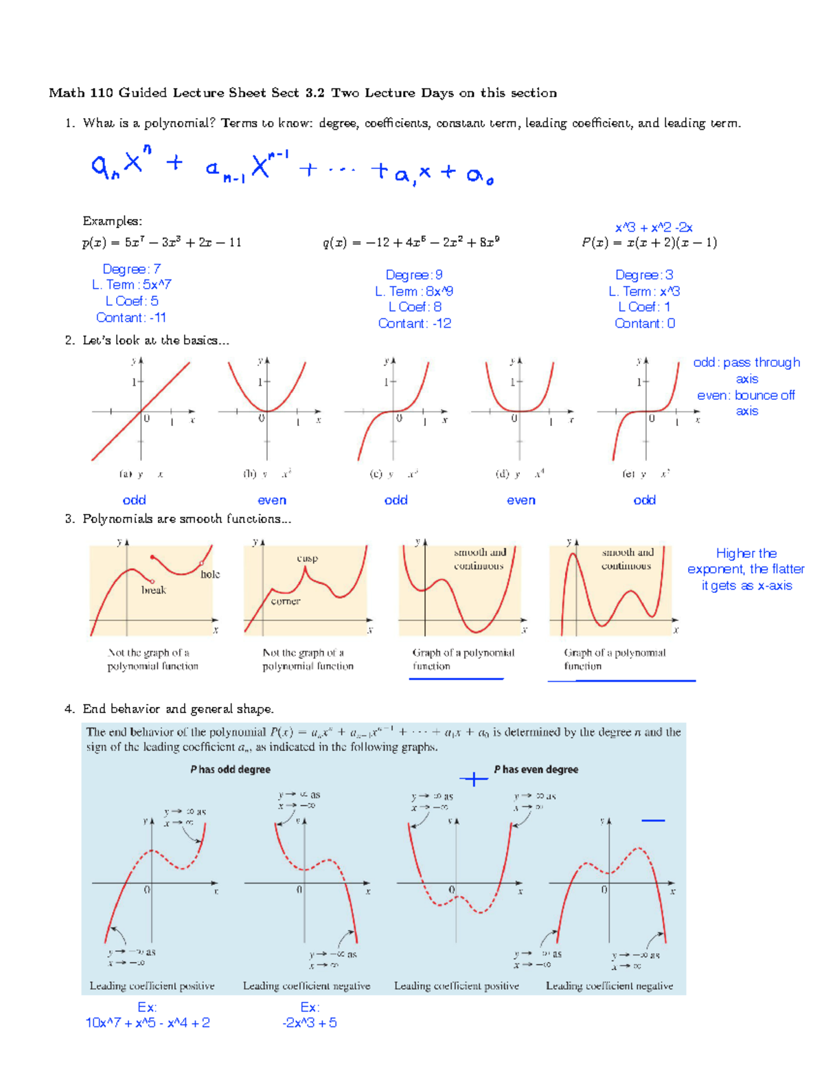 Math 110 (3.2 Guided) - math - Math 110 Guided Lecture Sheet Sect 3 Two ...