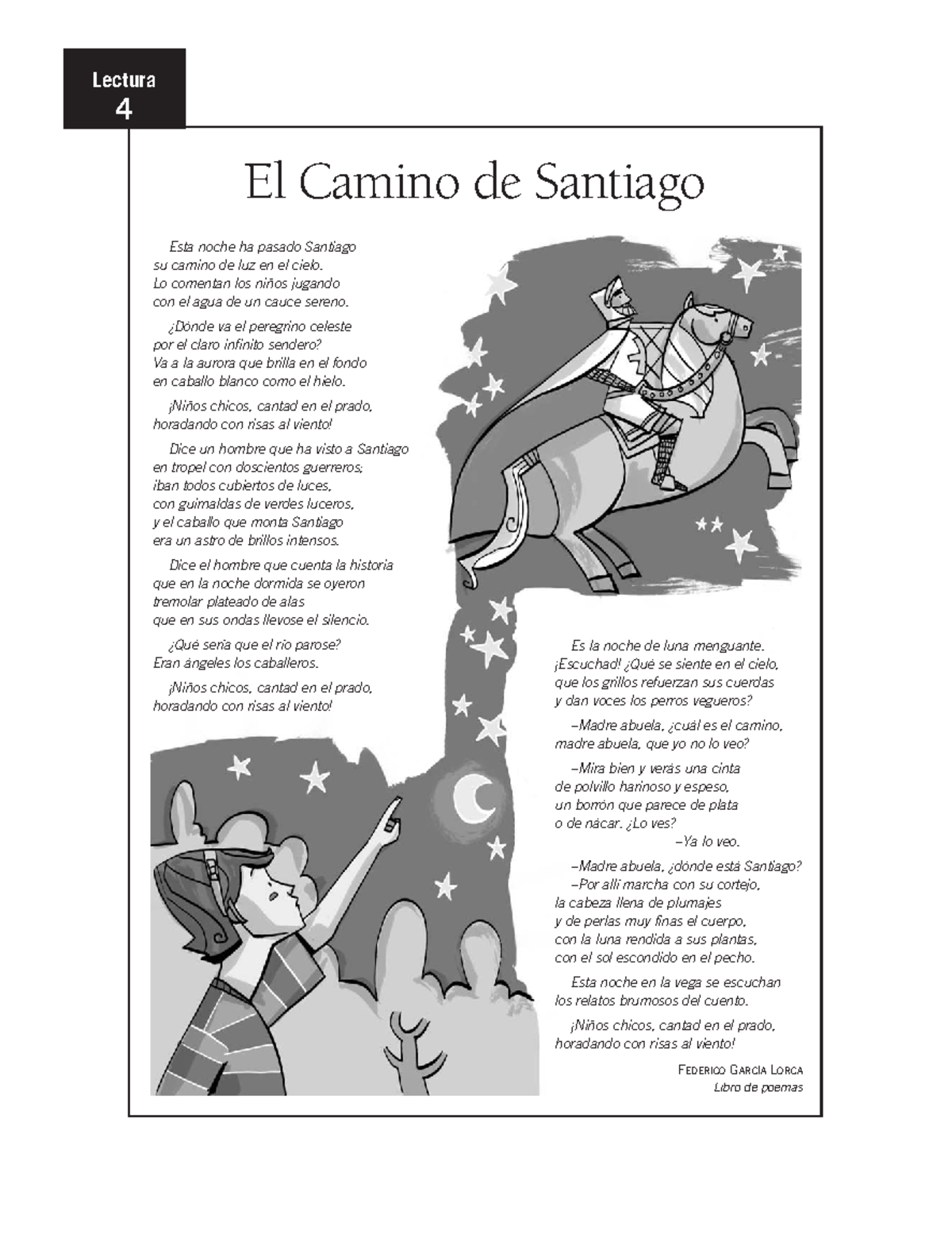 A. Lectura EGB - El Camino de Santiago Lectura 4 Esta noche ha pasado ...