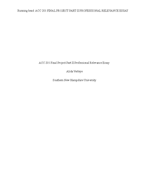 Instructions FOR Milestone 2 (Due Week 4) - ACC 202 Milestone Two ...