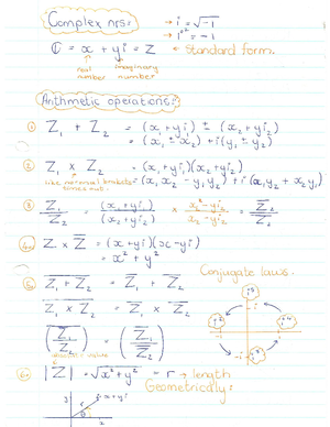Eng Maths 145 2020 - Study notes of 1st year Engineering Mathematics ...
