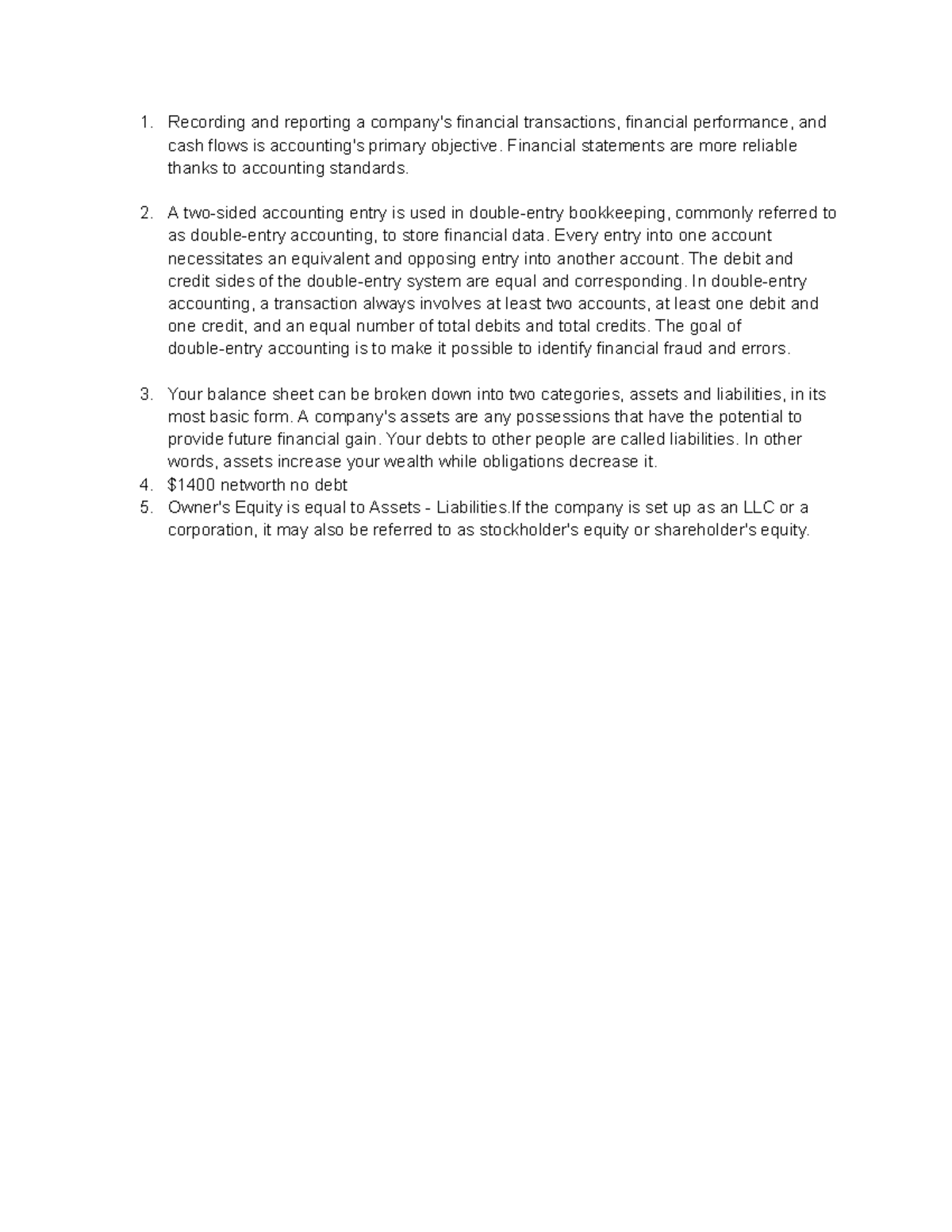 Basic Accounting Concepts - Recording and reporting a company's ...