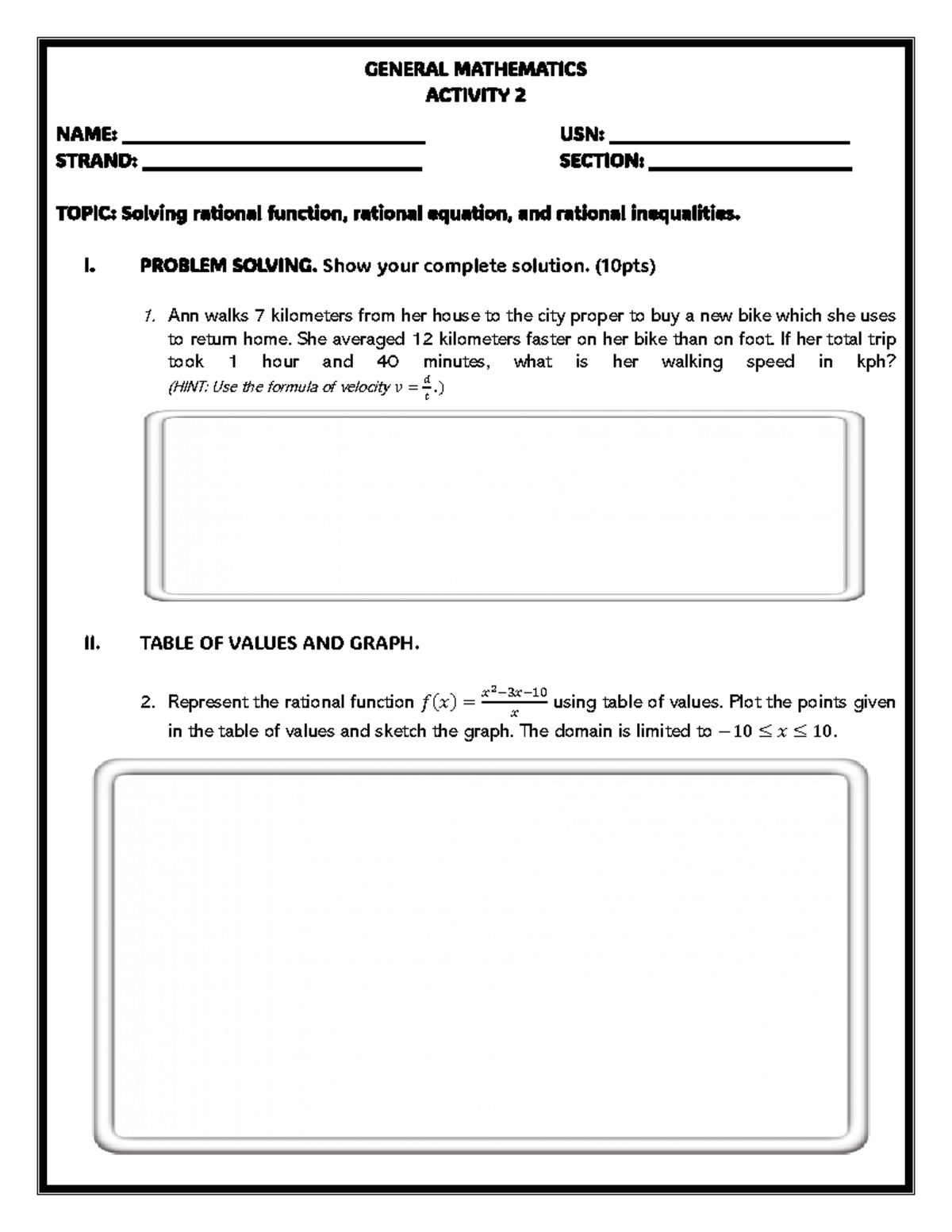 GMAT Activity 2 - asdkmgaksdkausgdmjasdkas - GENERAL MATHEMATICS ...