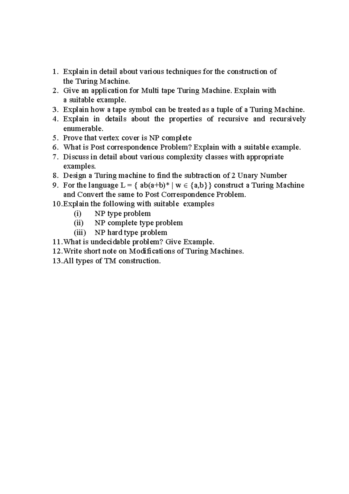 FLA QB - FLa qb - Explain in detail about various techniques for the ...