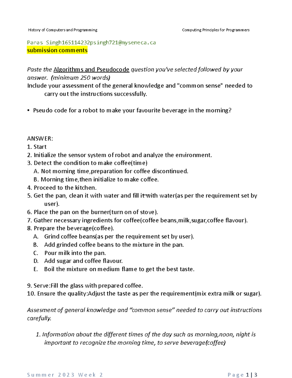 Cp4p History Activity Answers History Of Computers And Programming Computing Principles For 