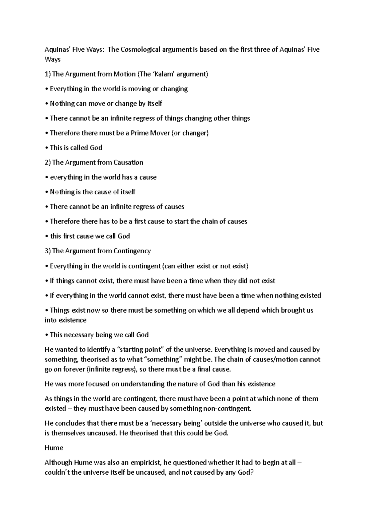 The arguments part 2 - in depth notes covering the module contents ...