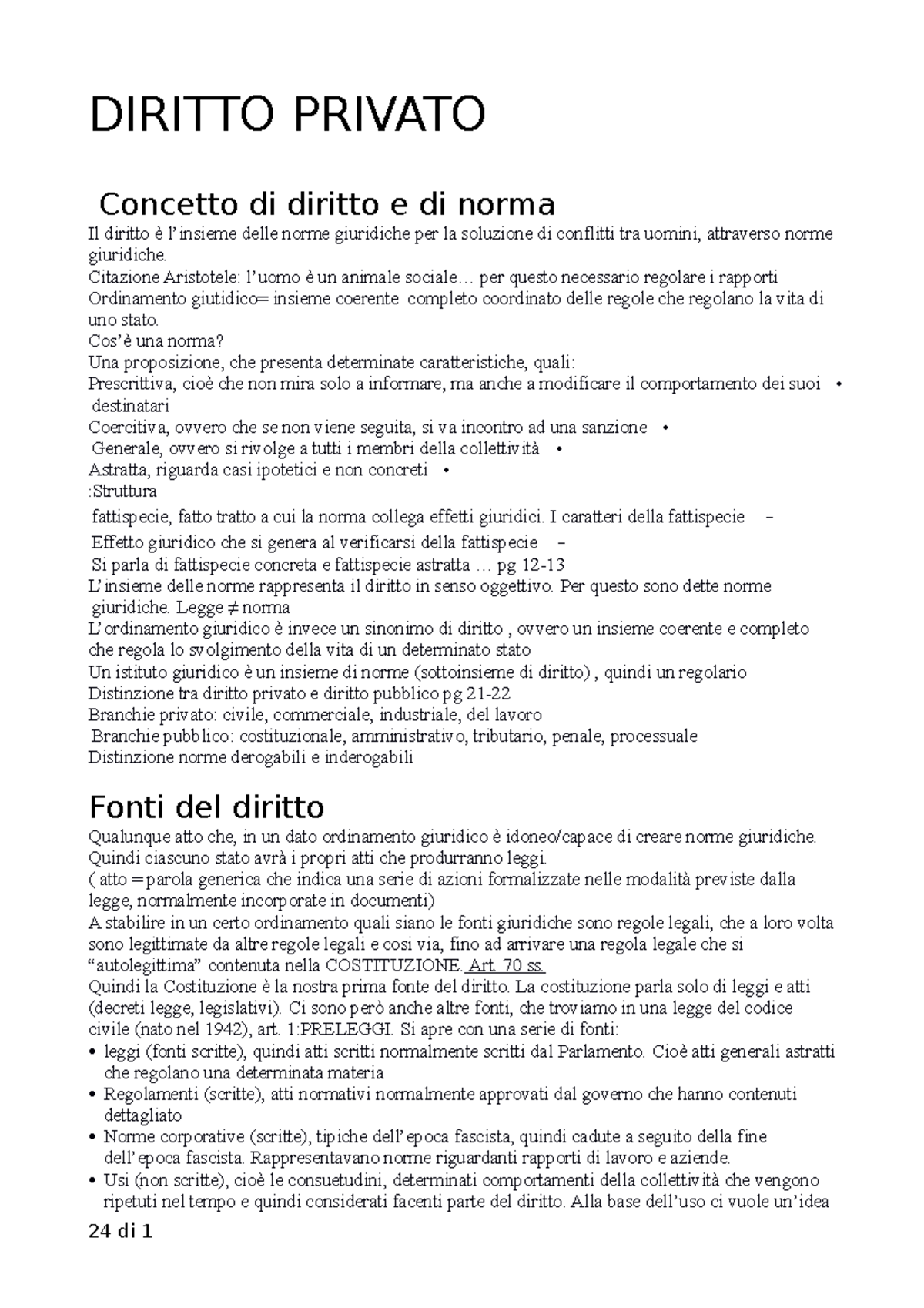 Diritto privato, sulla base del libro Manuale di diritto privato ...