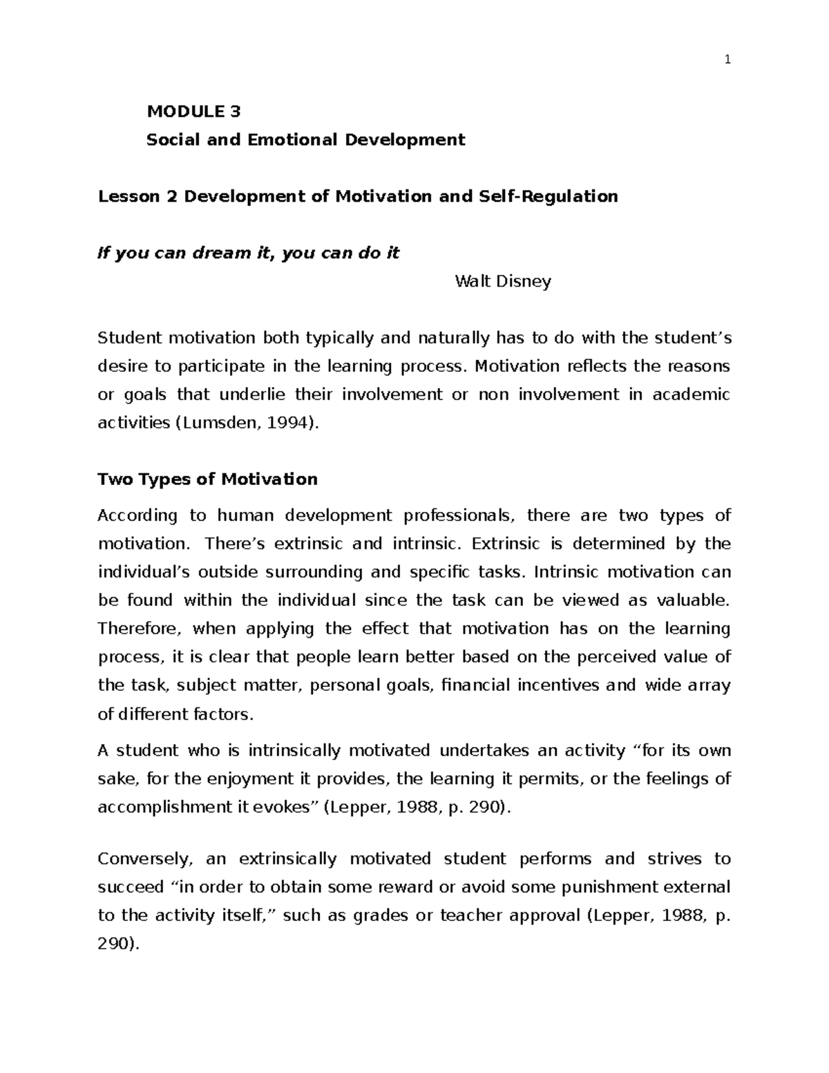 Module 3 Lesson 2 - Notes in EDUC101 - MODULE 3 Social and Emotional ...