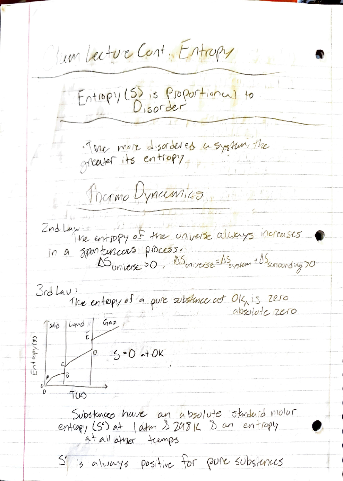 Entopy - Entropy note - CHEM 112 - Studocu
