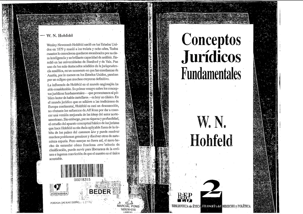 Carrio Nota preliminar-hohfeld 2 - W. N Wesley Newcomb Hohfeld nació eu ...