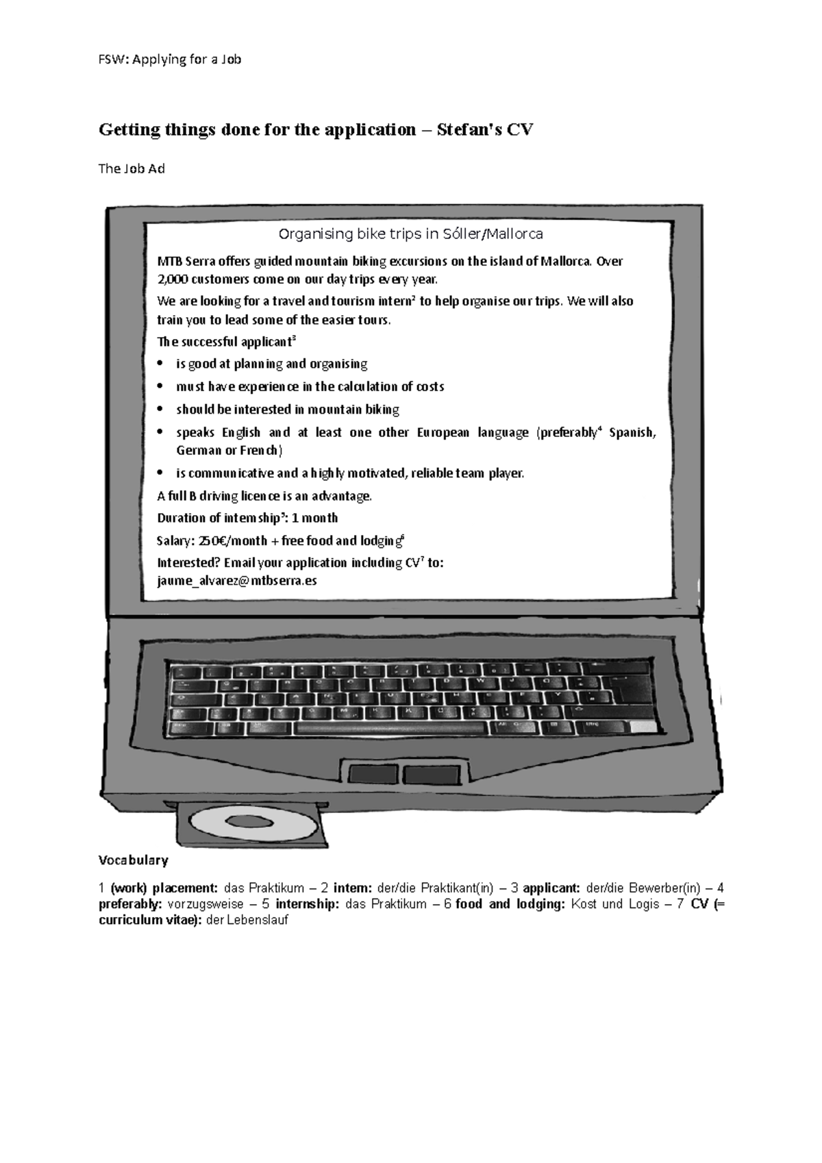 Writing a CV.... - Getting things done for the application – Stefan's ...