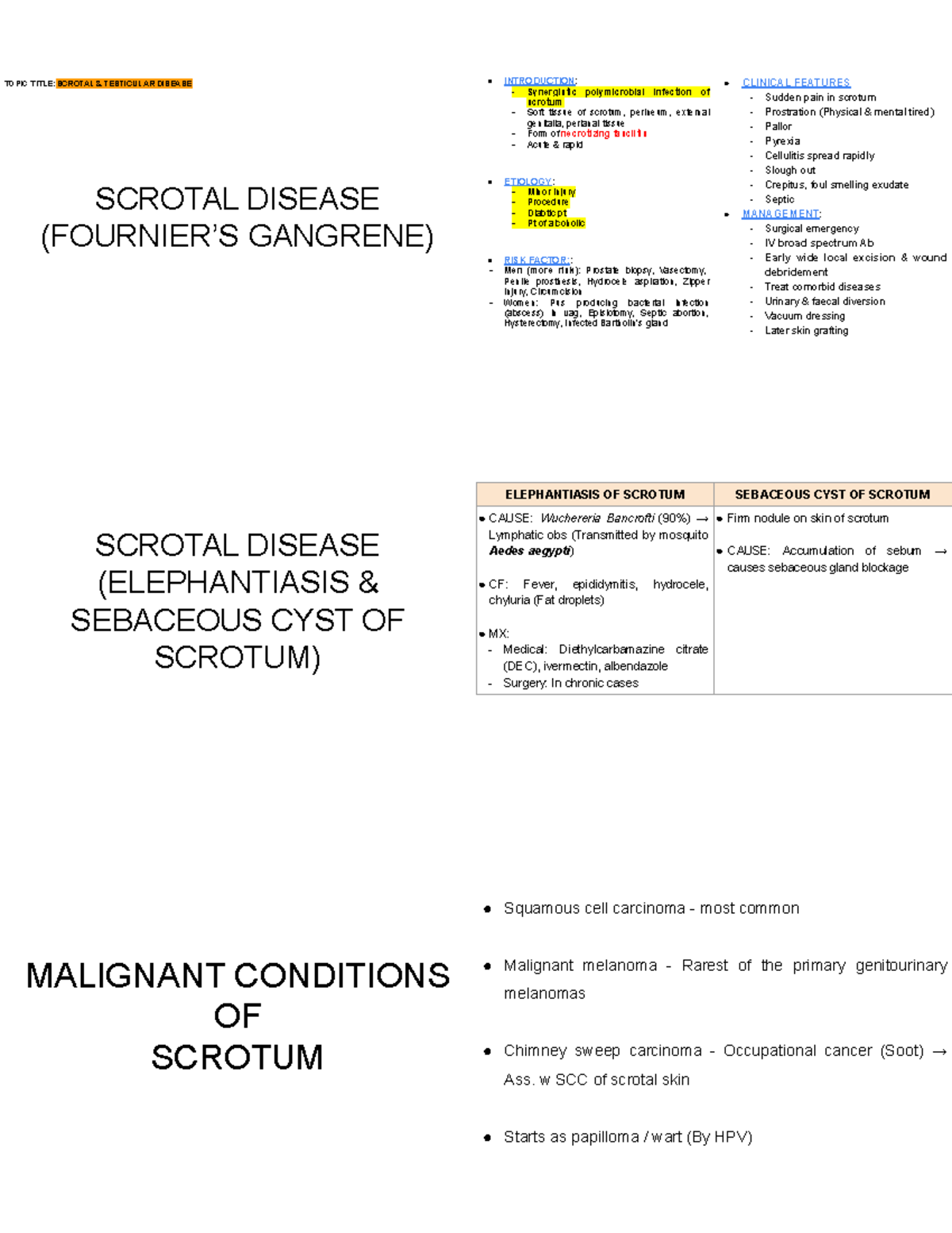 S Scrotal And Testicular Disease Scrotal Disease Fourniers Gangrene Topic Title Scrotal