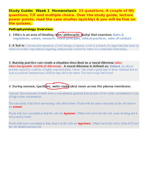 Week 6 GU SG - MS I Week 6 GU SG - Week 6: Study Guide GU Diseases and ...