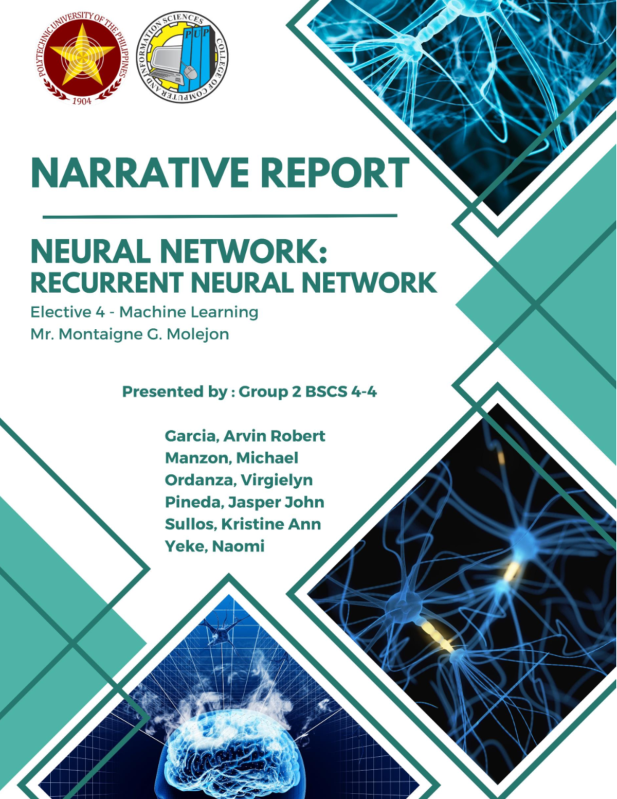 Group 2 Neural Network(RNN) - Narrative Report - TABLE OF CONTENTS ...